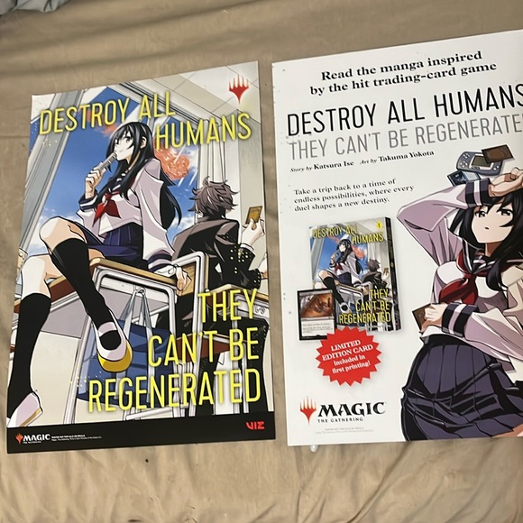 Magic The Gathering | Accessories | Mtg Destroy All Humans Poster 2x18 ...